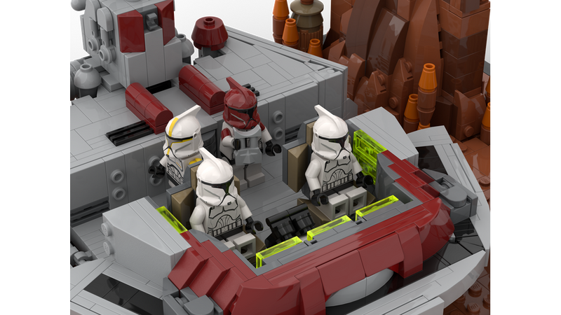Episode 2 Attack of the Clones Republic Forward Command Center MOC - C