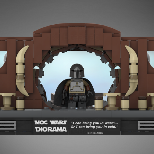 Opening scene Mando MOC