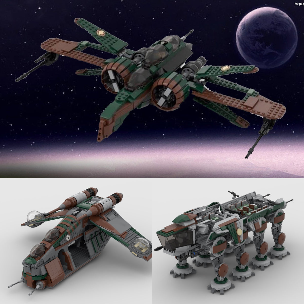 KASHYYYYK COMBO (ARC 170 AT-OT, GUNSHIP) – REPUBLICBRICKS