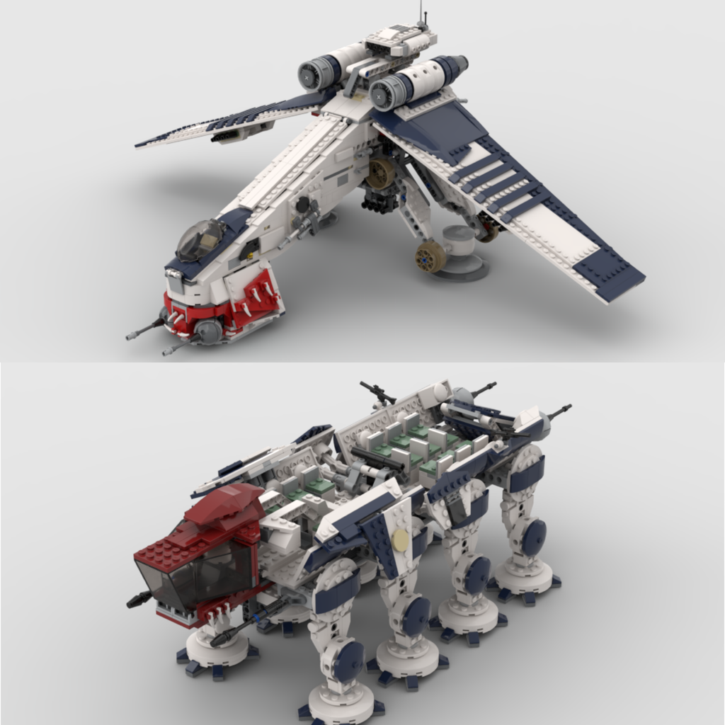 MUUNILINST 10 DROPSHIP & AT-OT / AT-TE COMBO SET – REPUBLICBRICKS