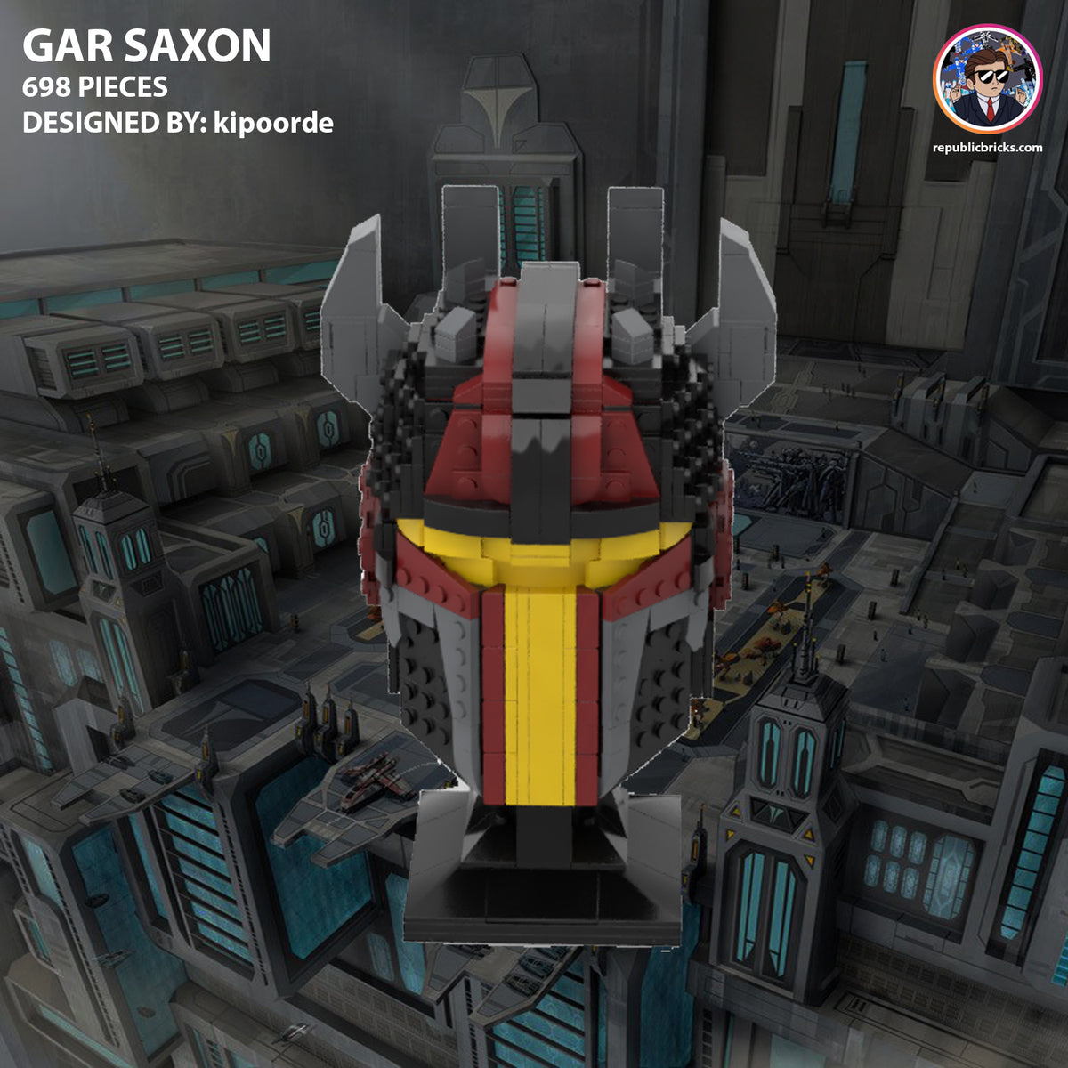 GAR SAXON HELMET BUST – REPUBLICBRICKS