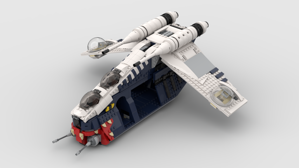 Invert Muunilinst 10 REPUBLIC GUNSHIP (dark blue) – REPUBLICBRICKS