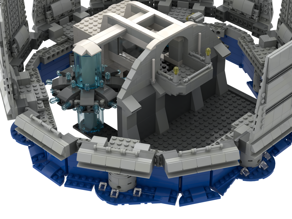 UCS KAMINO FACILITY WITH SLAVE 1 & TRIDENT CLASS ASSAULT SHIP