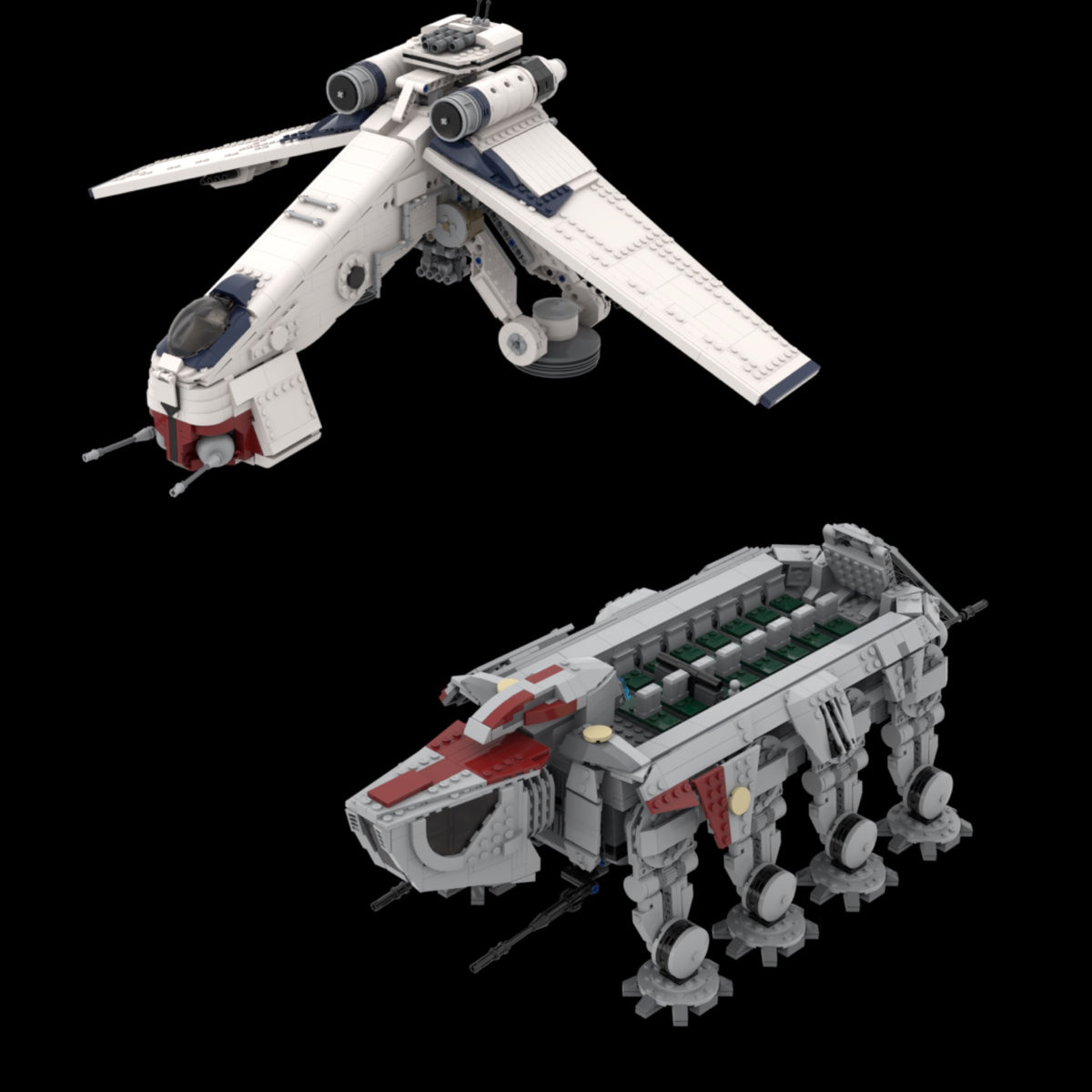 CLASSIC REPUBLIC DROPSHIP & CLASSIC AT-OT V2 COMBO SET – REPUBLICBRICKS