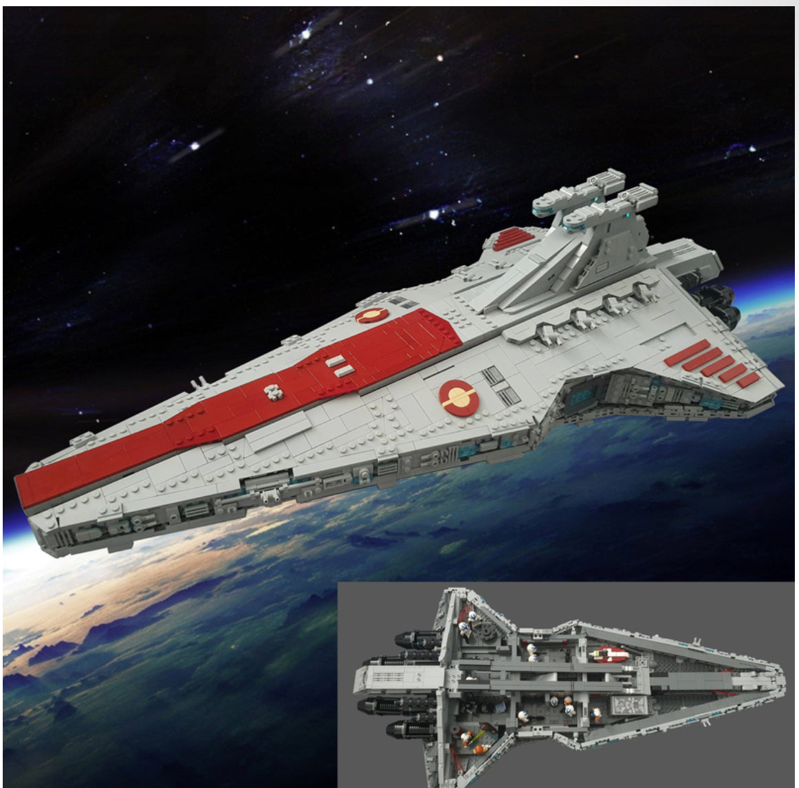 UCS CLASSIC VENATOR CLASS REPUBLIC ATTACK CRUISER V2 (1/100 exclusive ...