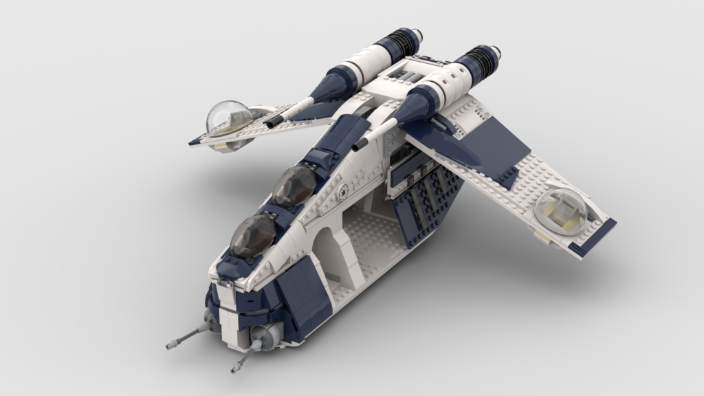 Wolfpack REPUBLIC GUNSHIP – REPUBLICBRICKS