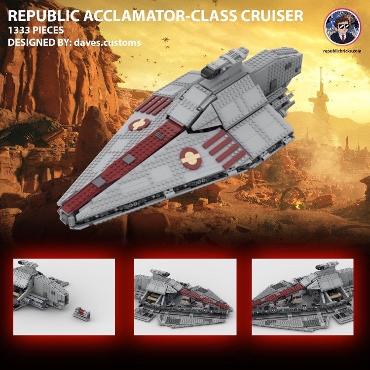 ORIGINAL CLASS CRUISER REPUBLIC ACCLAMATOR – REPUBLICBRICKS